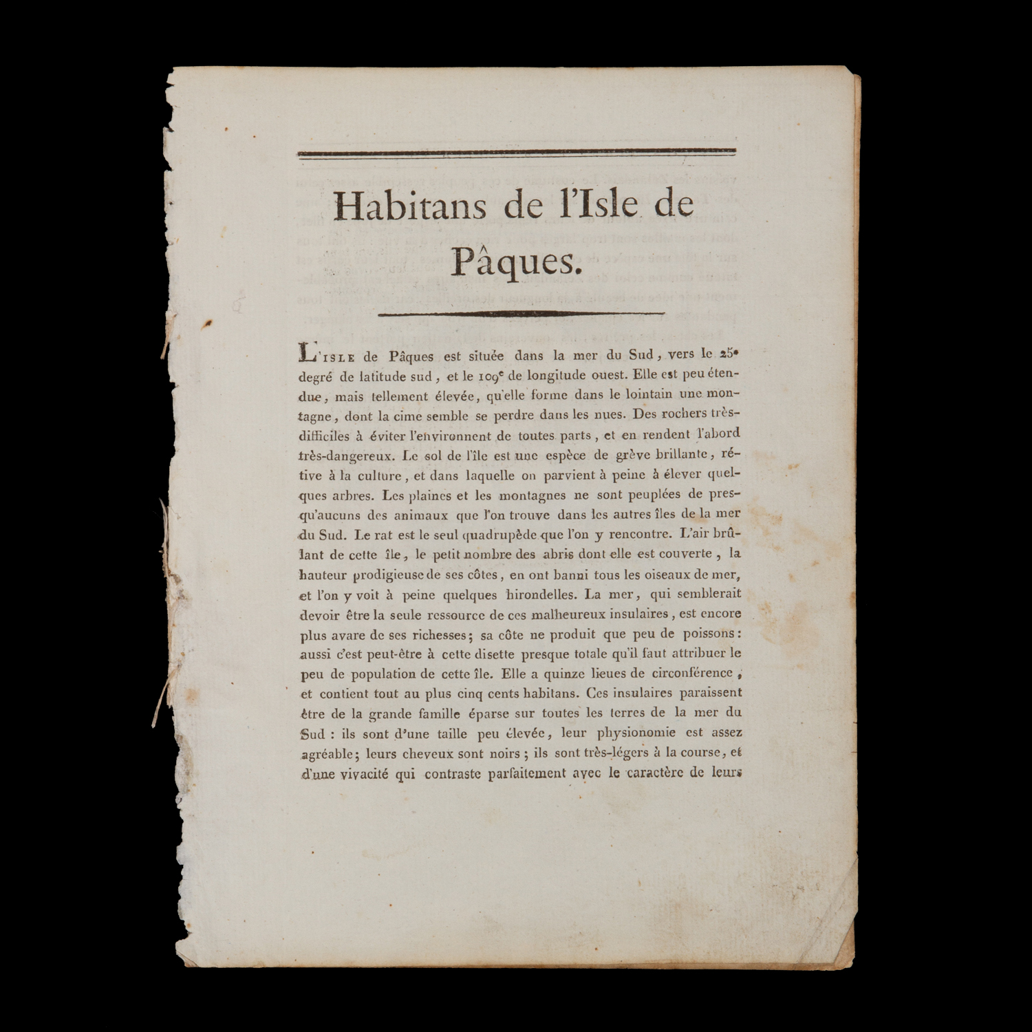 Homme & femme de l'Isle de Pâques - Douglas Stewart Fine Books