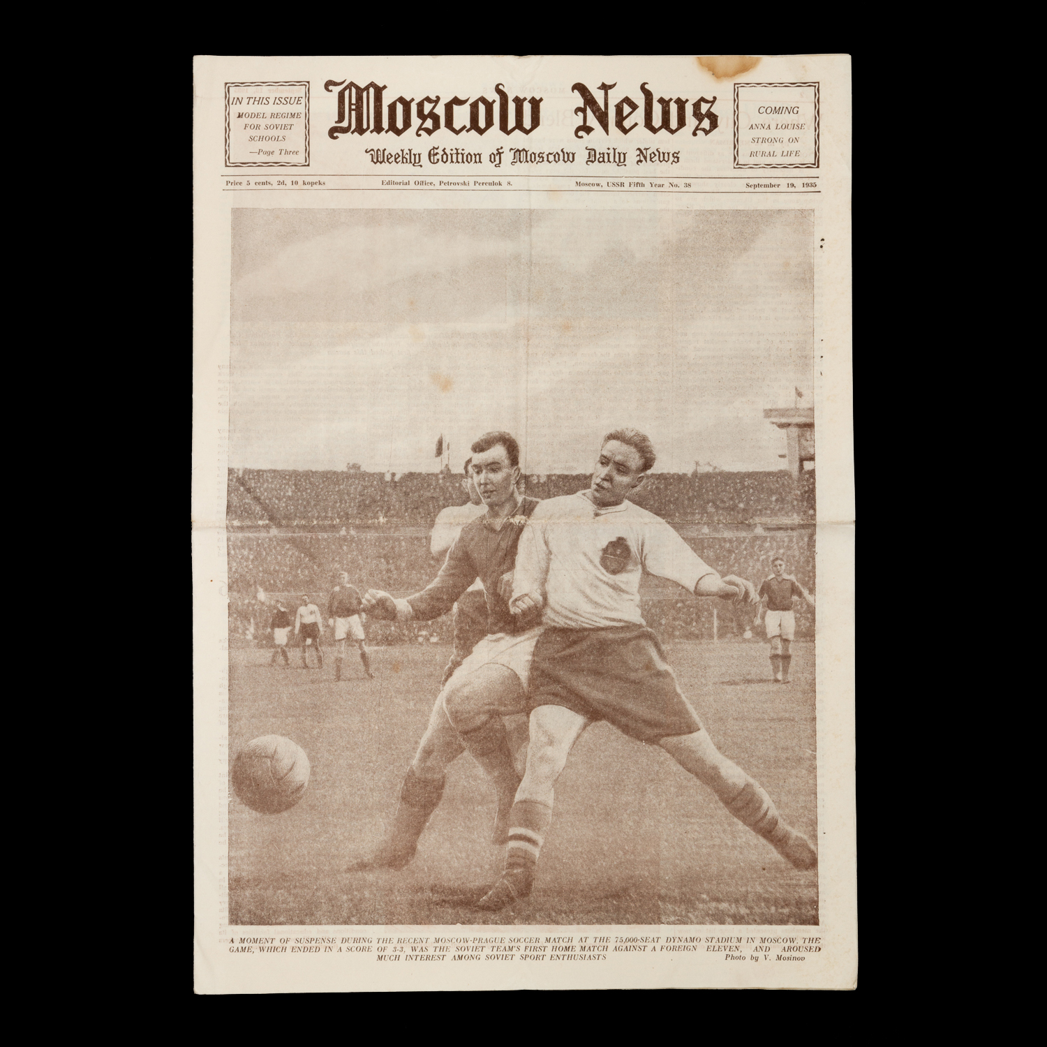 Moscow News : weekly edition of Moscow Daily News. September 19, 1935 ...