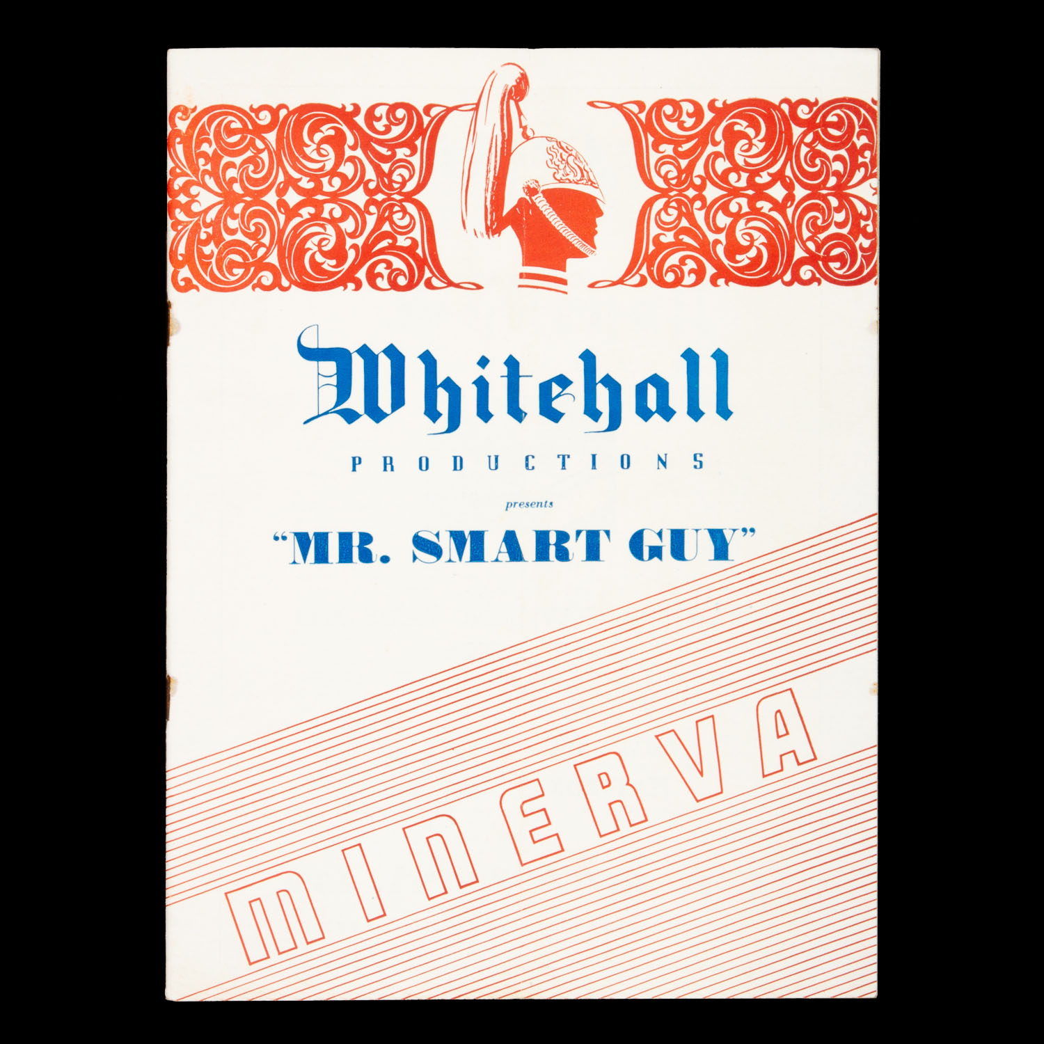 [SYDNEY; THEATRE; CINEMA] Minerva. Whitehall Productions presents "Mr ...