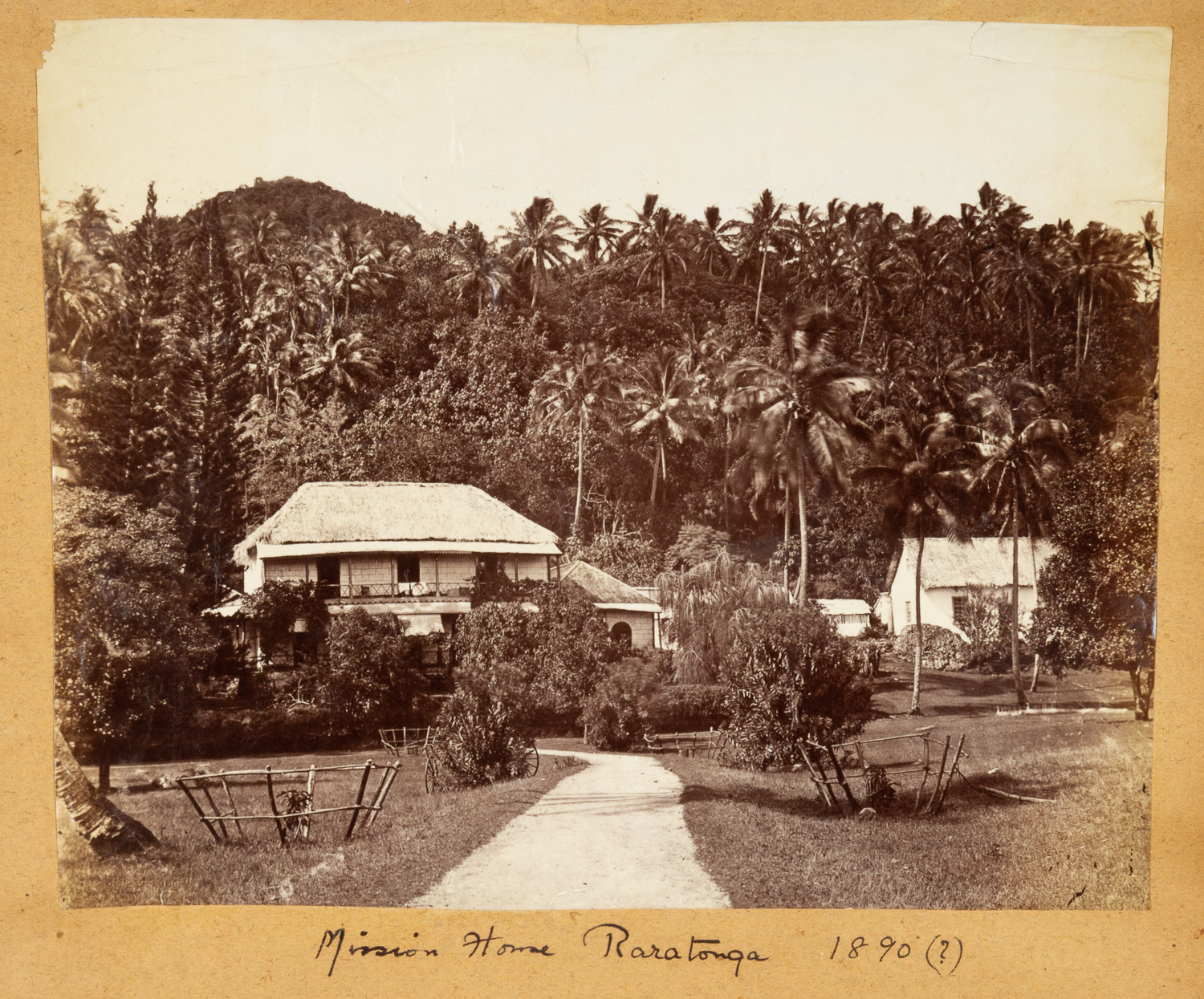 Mission house. Rarotonga, Cook Islands, circa 1890. - Douglas Stewart ...
