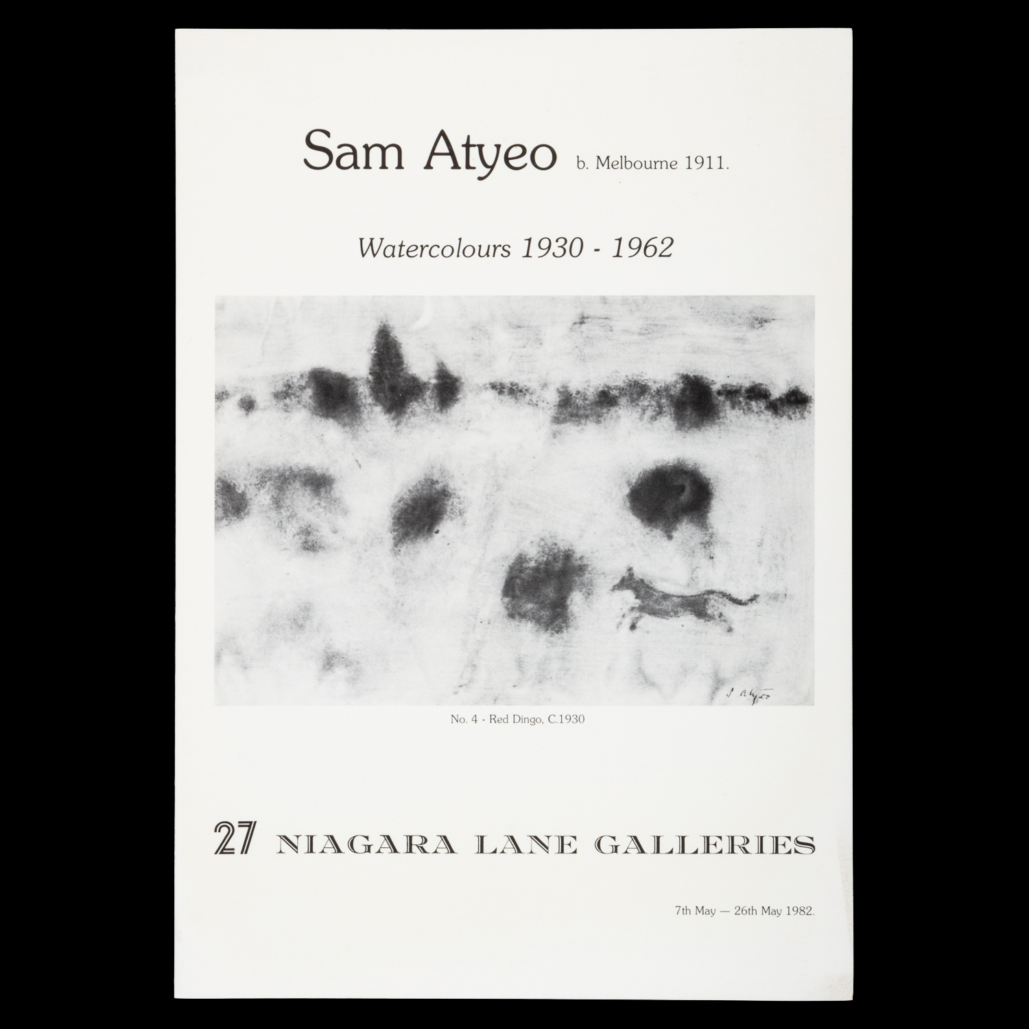 Sam Atyeo : watercolours - Douglas Stewart Fine Books