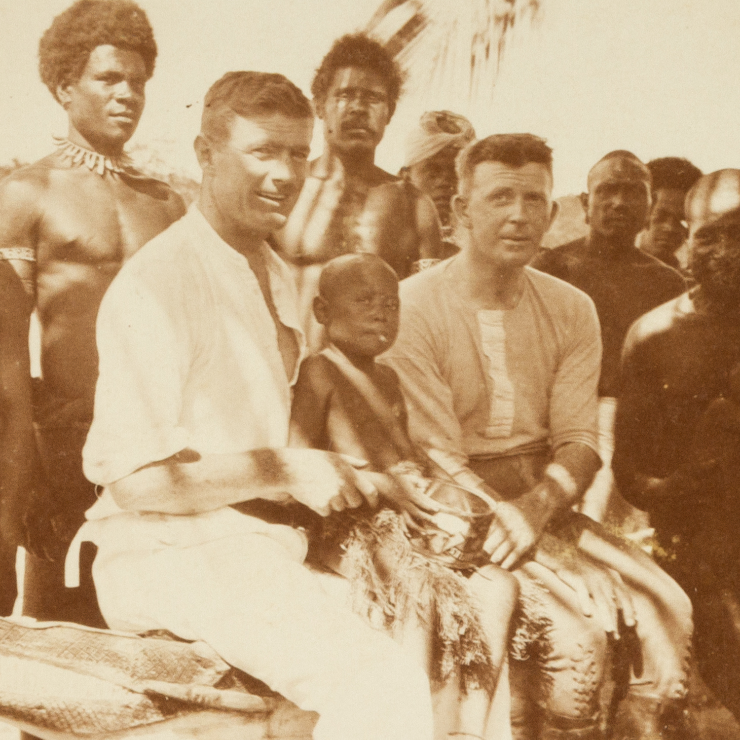 [NEW GUINEA] Australian District Officers Linehan and Ryan with local ...